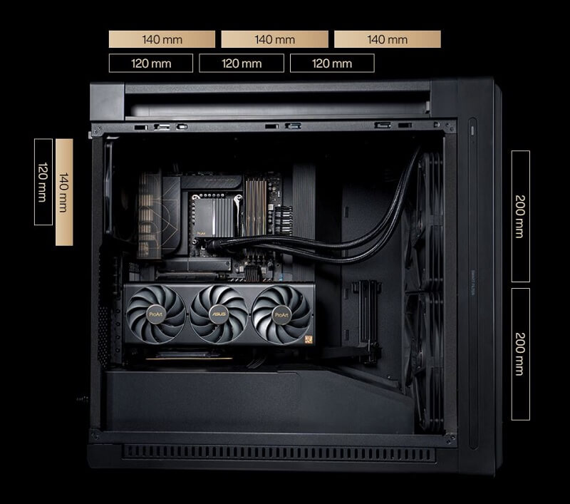 Asus ProArt PA 602 - Noir - Boîtier PC ASUS sur Materiel.net | OOP